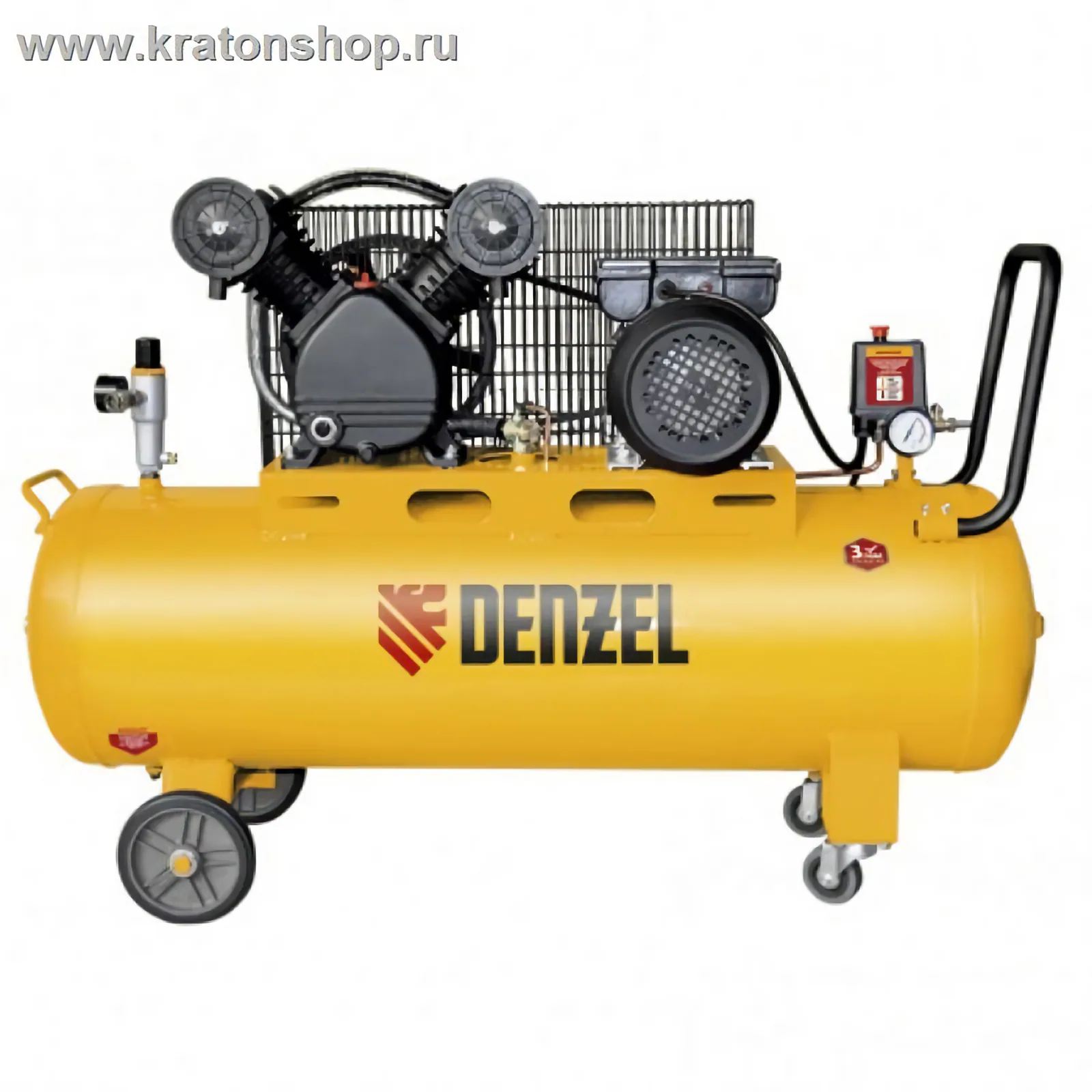 Компрессор с ременной передачей DENZEL DRV2200/100 купить с доставкой ...